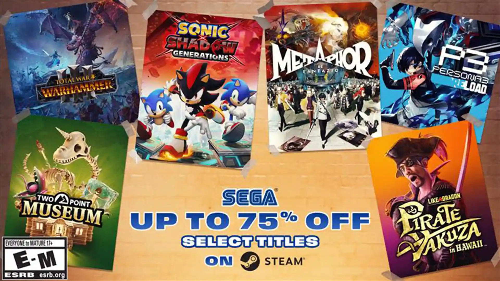 Sega publisher sale is now live on Steam, offering discounts on Total ...