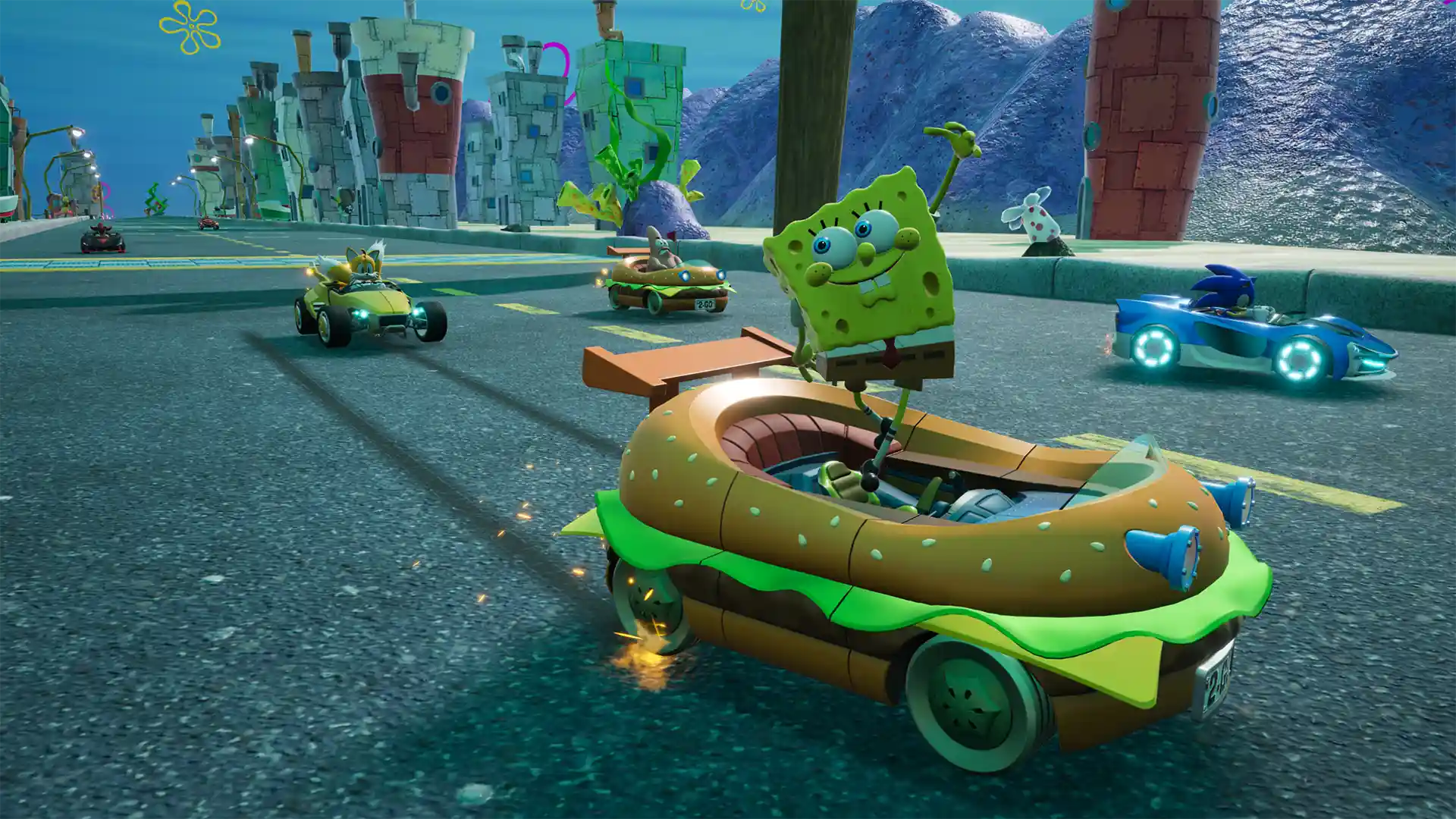 Sonic Racing: CrossWorlds gets a Spongebob Squarepants pack | Loot ...