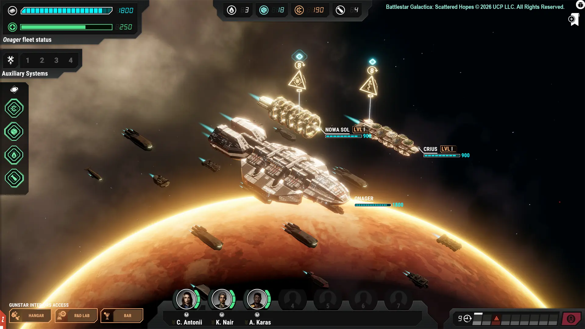 Check out the new Battlestar Galactica: Scattered Hopes gameplay ...